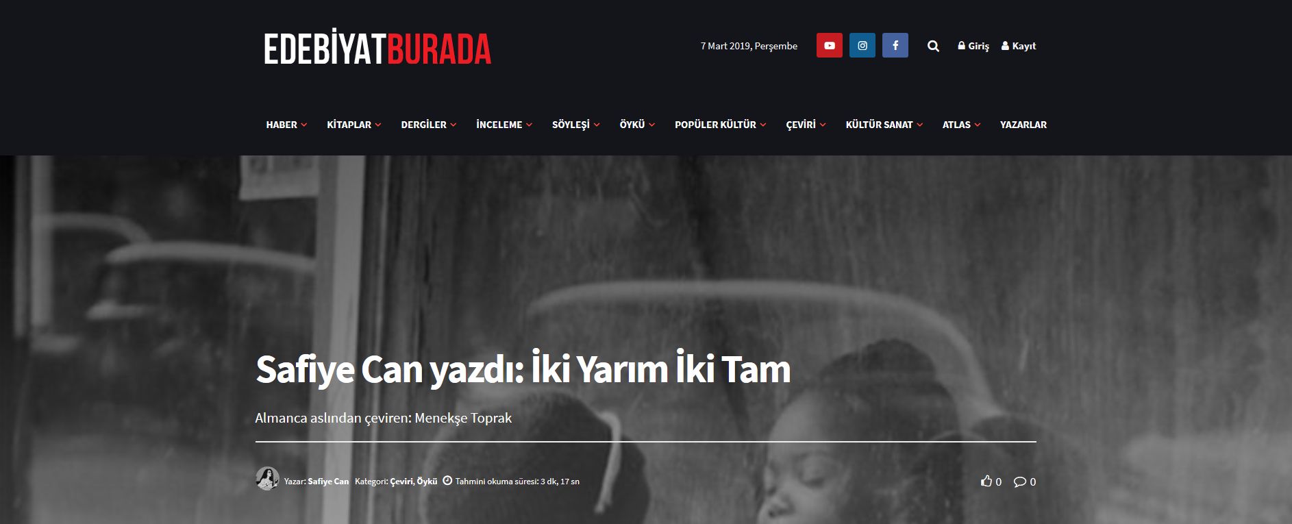 Edebiyat Burada 2019 | SAFIYE CAN